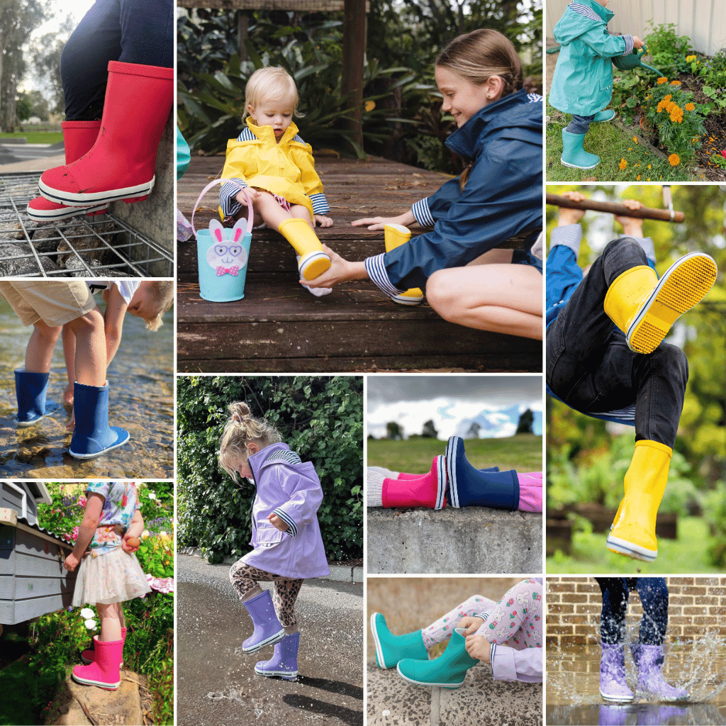 Sea Green Gumboots | For Toddlers & Kids | French Soda Australia